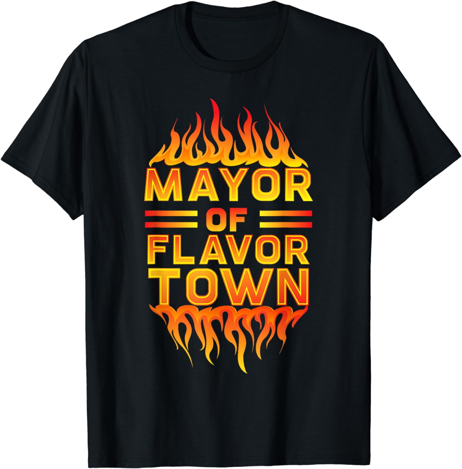 design for Mayor of Flavor Town Short T-Shirt - Walmart.com