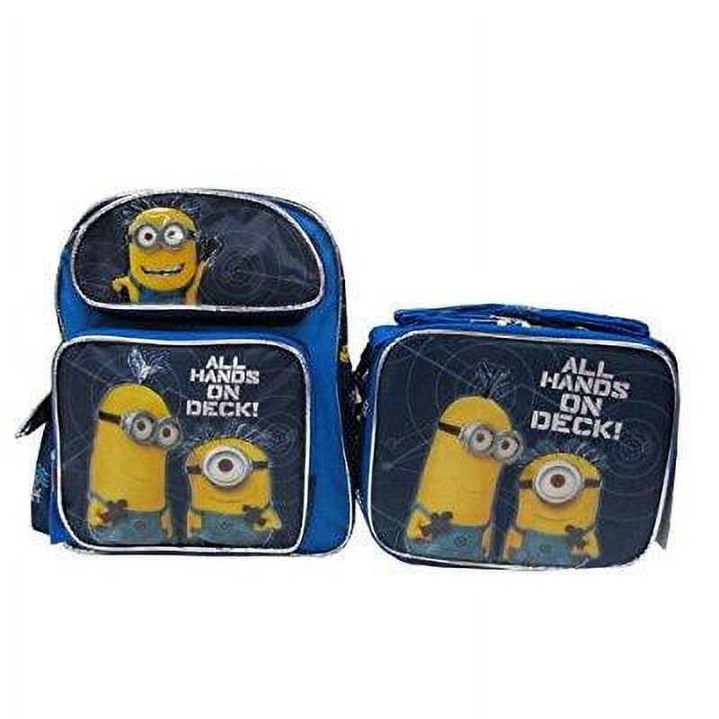despicable me 2 minion 12 backpack & lunch box - all hands on deck ...