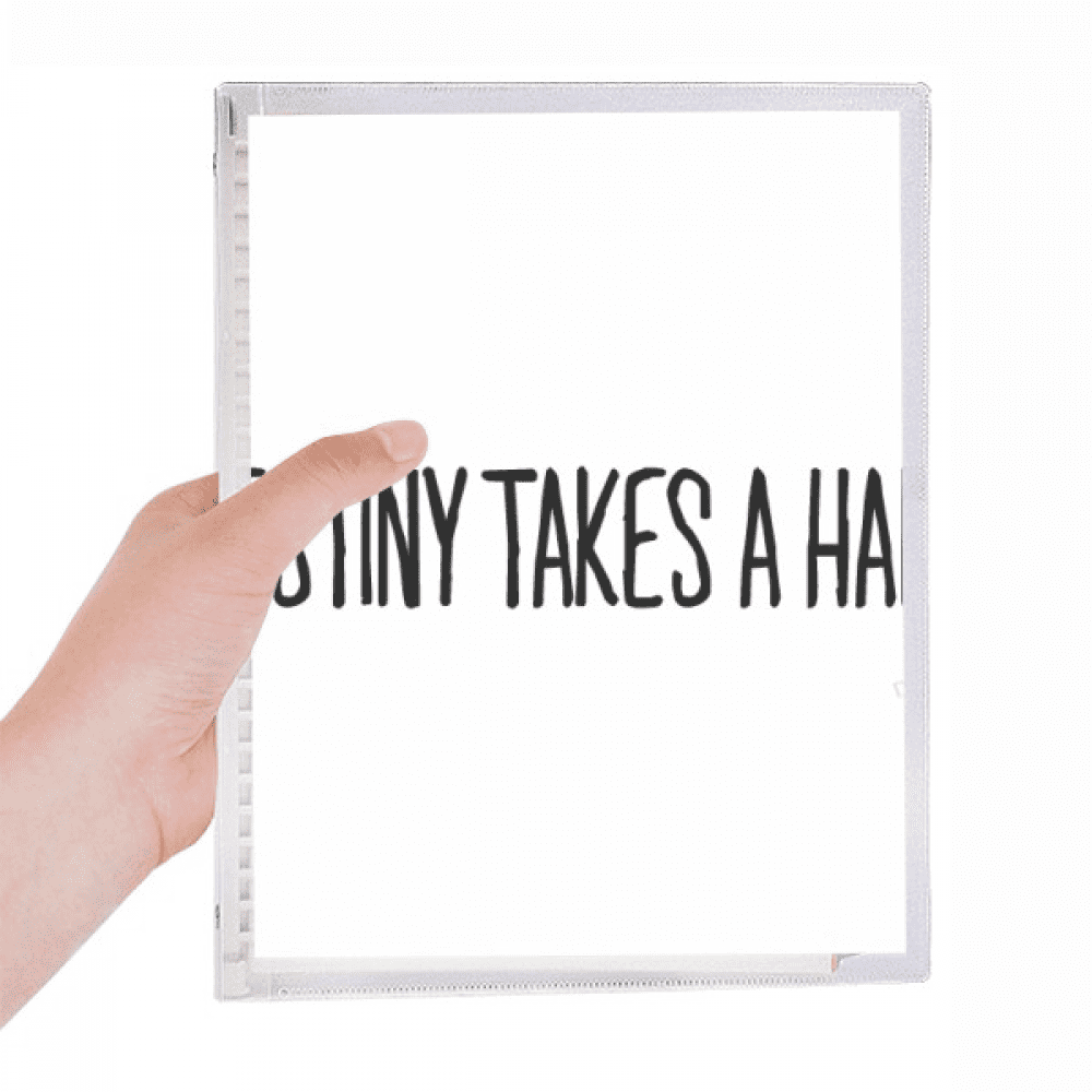 destiny takes a hand notebook loose diary refillable journal statiry ...