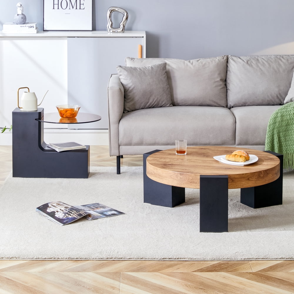 The detachable double-decker coffee table, the stylish design is more ...