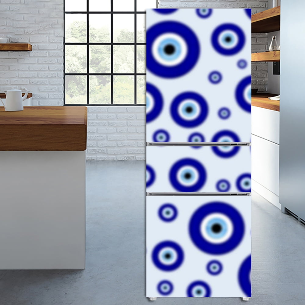 devil eye pattern self-adhesive refrigerator sticker decorative pattern ...