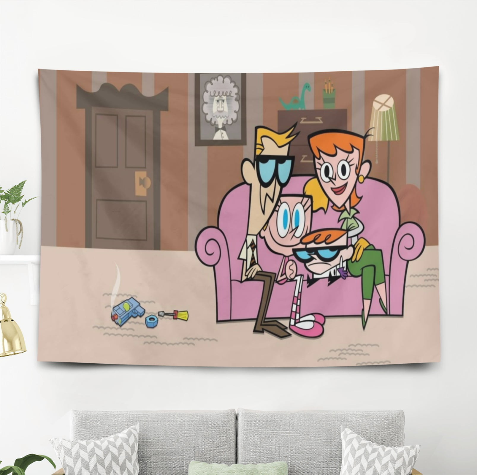 dexter's laboratory Tapestry Gift Wall Hanging Backdrop for Room ...