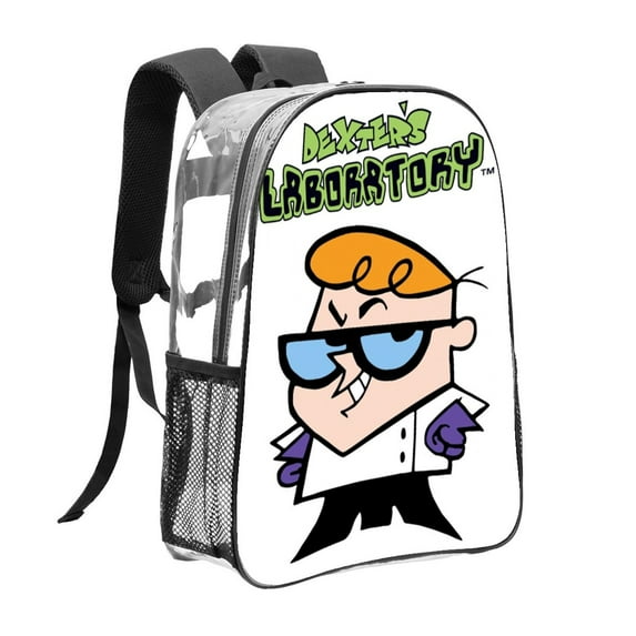 dexters laboratory Pattern Transparent Backpack Lightweight And ...