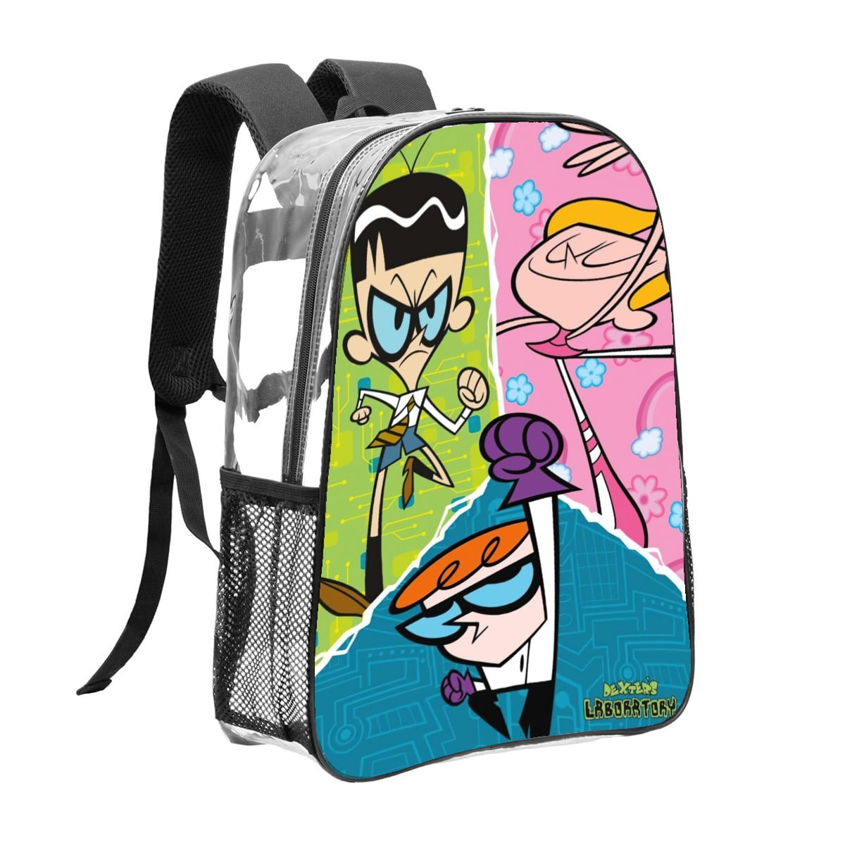 dexters laboratory Pattern Transparent Backpack Lightweight And ...