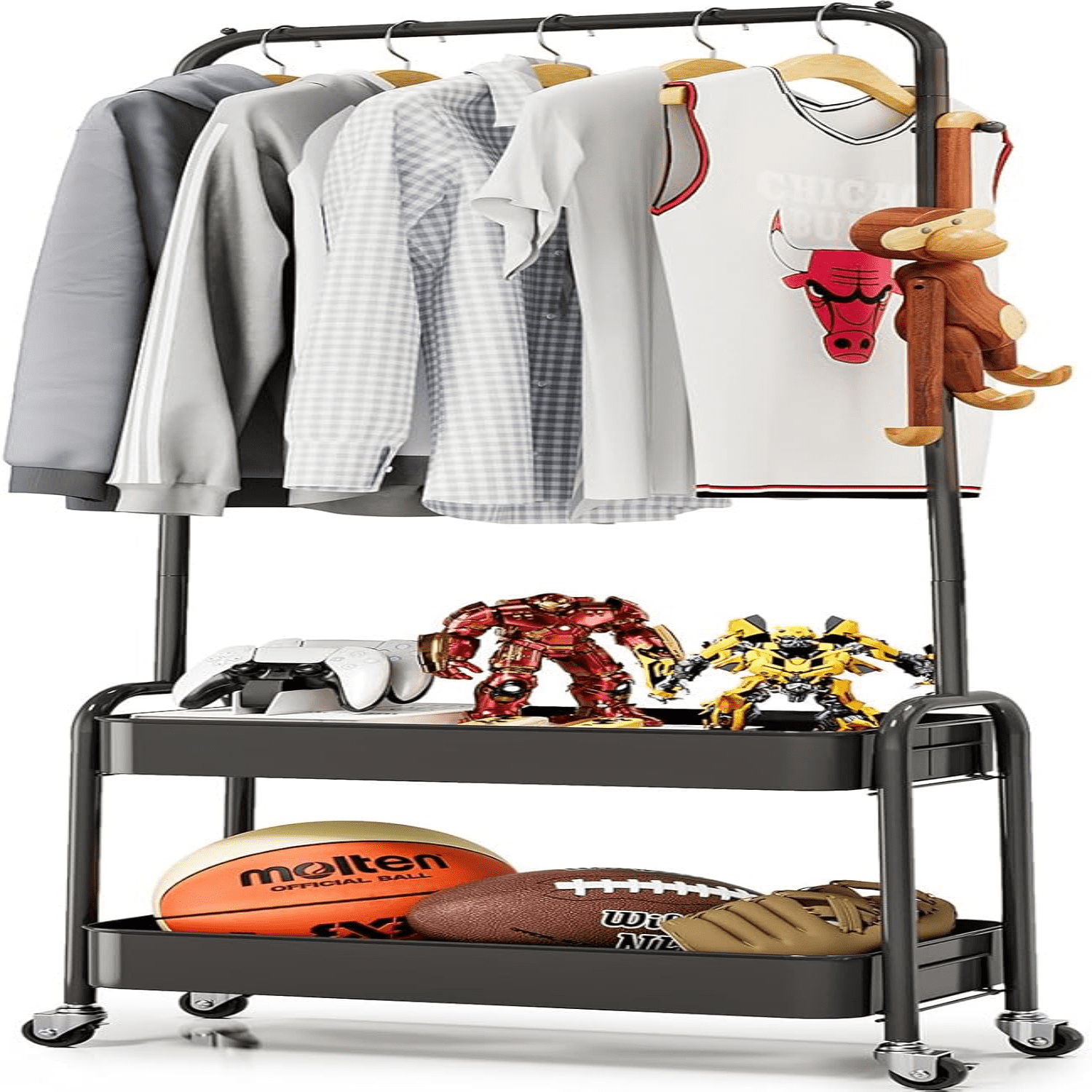 dfhsg Clothing Rack Small Clothes Racks for Hanging Clothes Garment ...