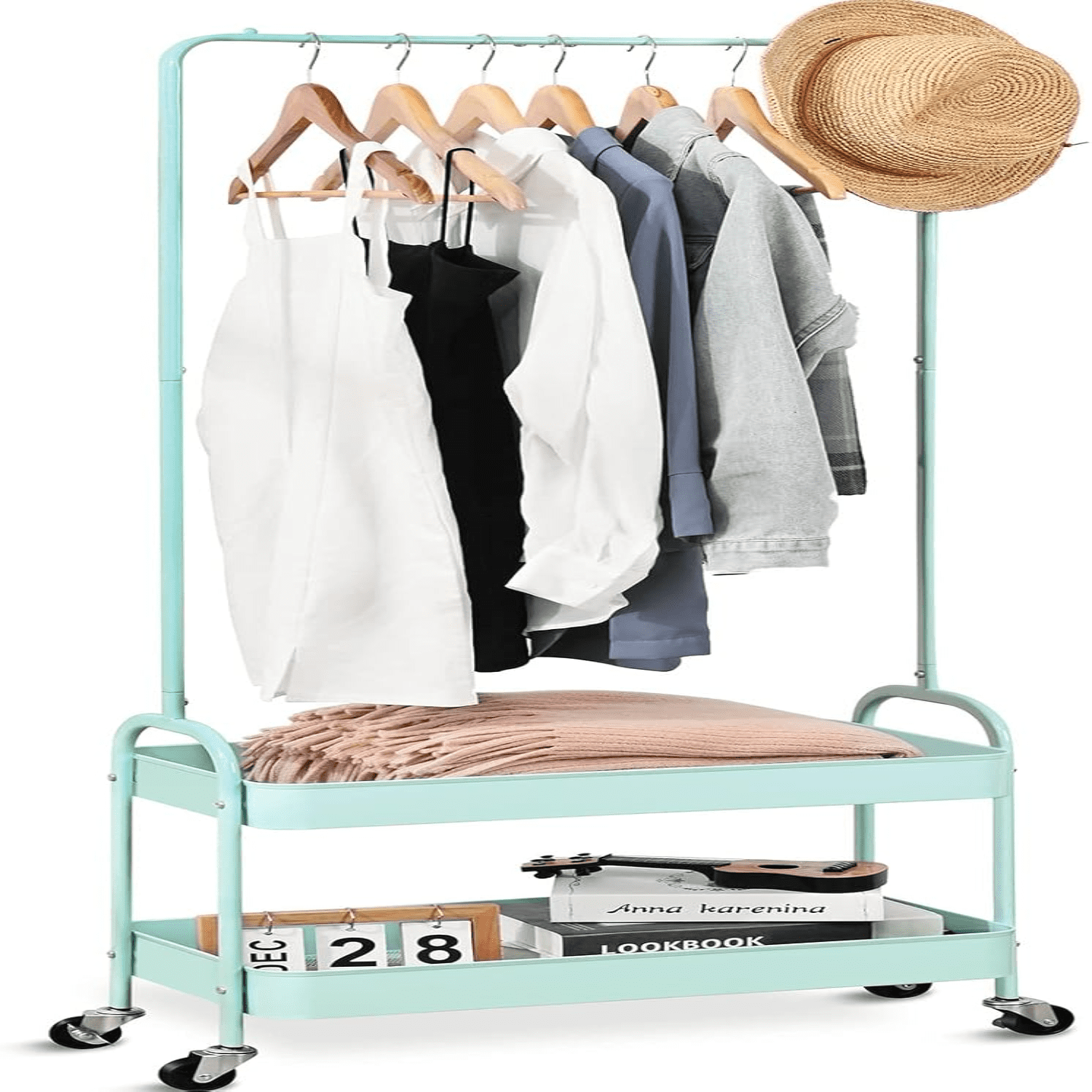 dfhsg Clothing Rack Small Clothes Racks for Hanging Clothes Garment ...