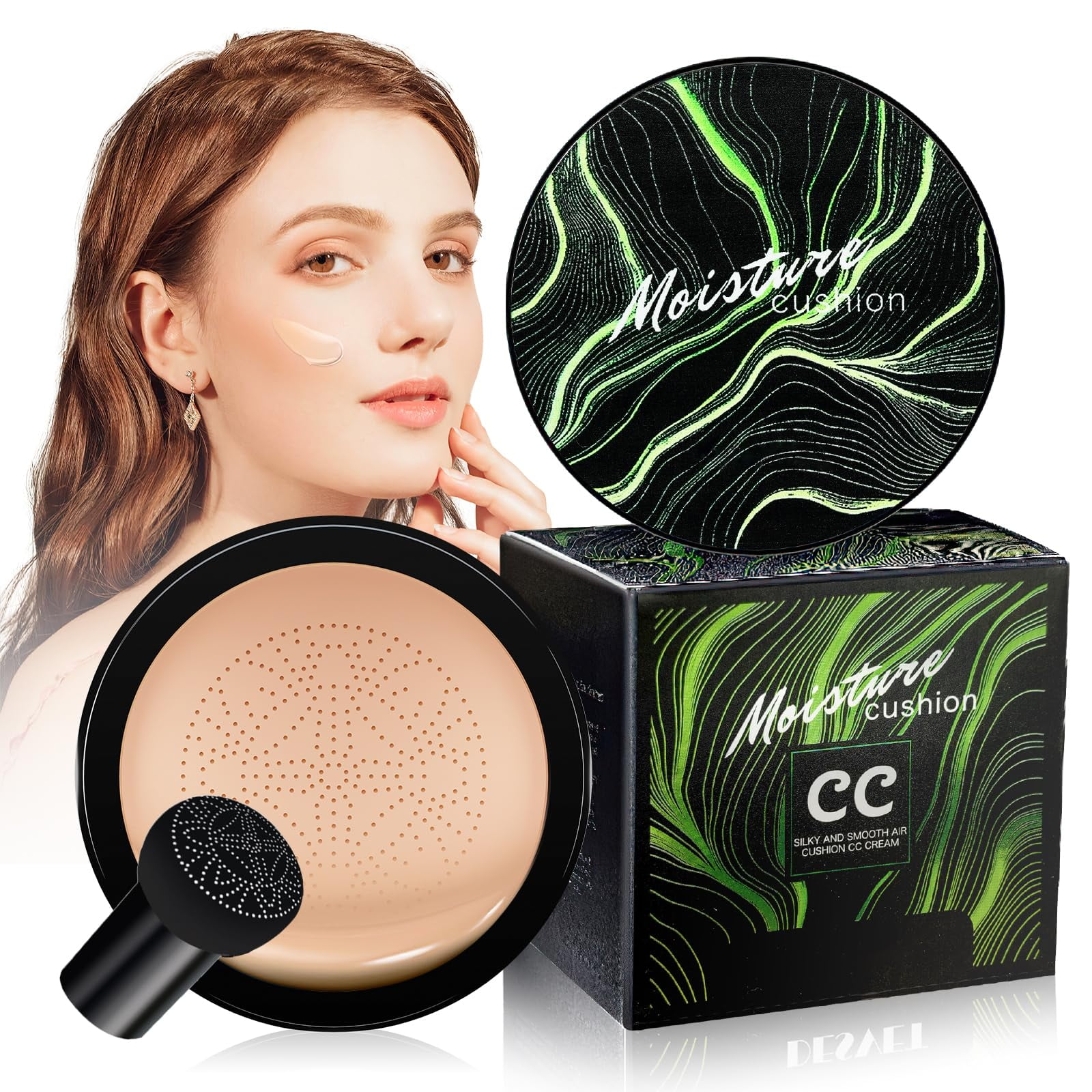 dfjdskl Mushroom Head Air TMA2 Cushion CC Cream - Moisturizing BB Creams Foundation, Long ...