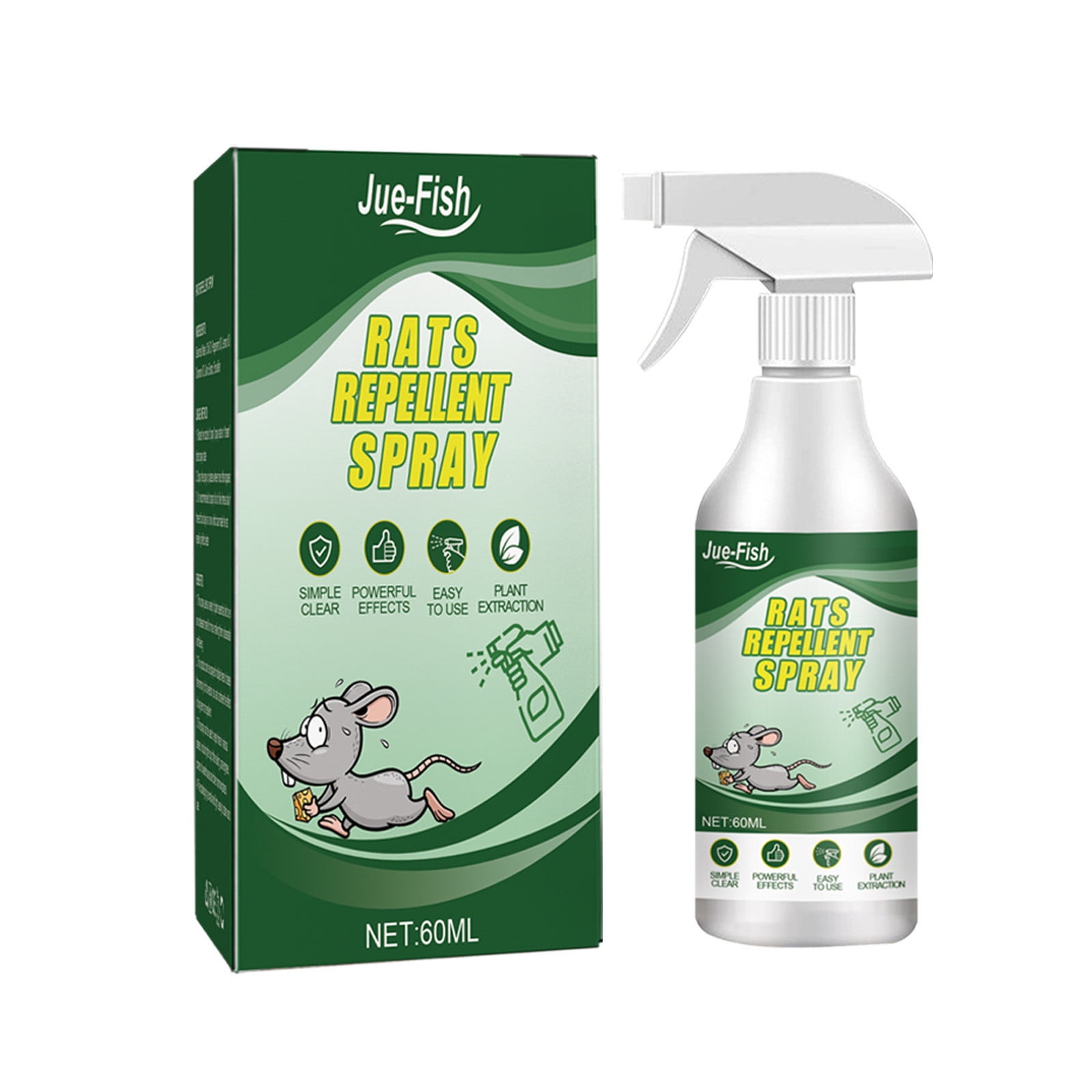 dfutuy 60ml Rat Repellent Spray For Indoor Household, Kitchen, Bedroom ...