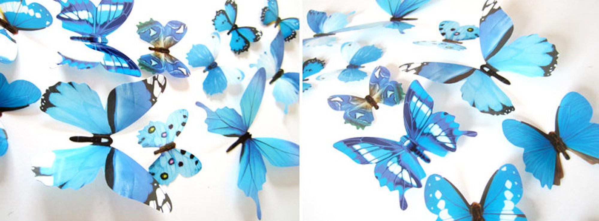 dfutuy Butterfly Wall Decor 12 PCS, 3D Butterflies Stickers DIY Home ...