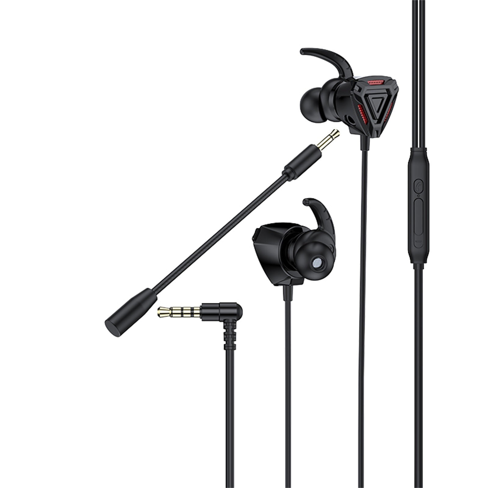 dfutuy Gaming Wired Earphone Stereo 3.5MM Headset Game Console with Mic ...
