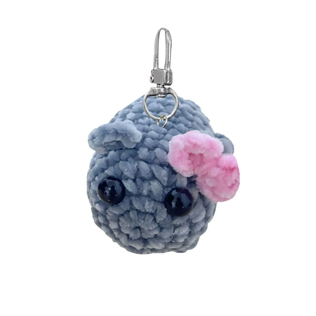 dfutuy Sad Hamster Keychain, Cute Crochet Sad Hamster Meme Plush ...