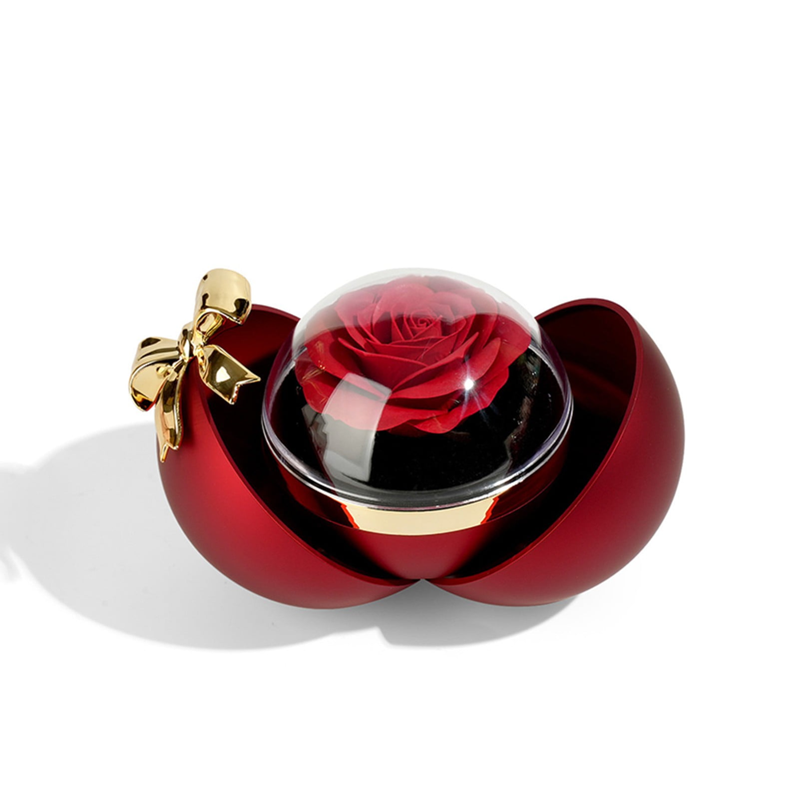 dfutuy Spherical Butterflies Magnetic Jewelry Flower Box with Double ...