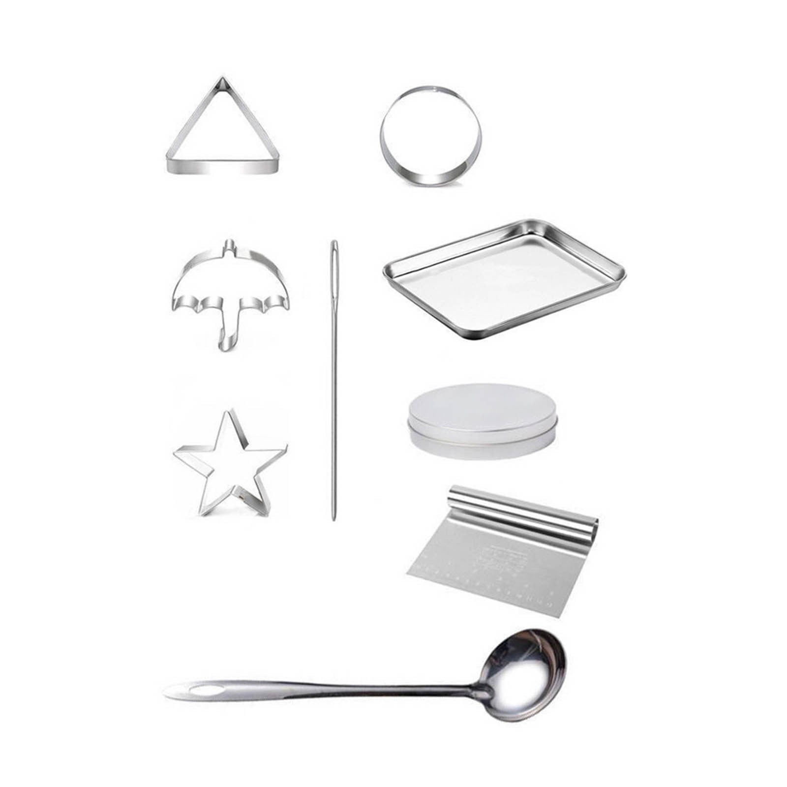 dfutuy Stainless Cutters Sugar Candy Making Tools Set for Festivals and ...