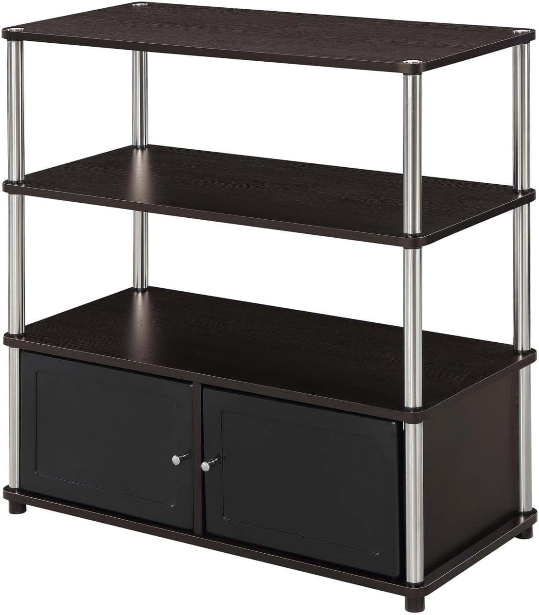dgydbguuh Designs2Go Highboy TV Stand with Storage Cabinets and Shelves ...