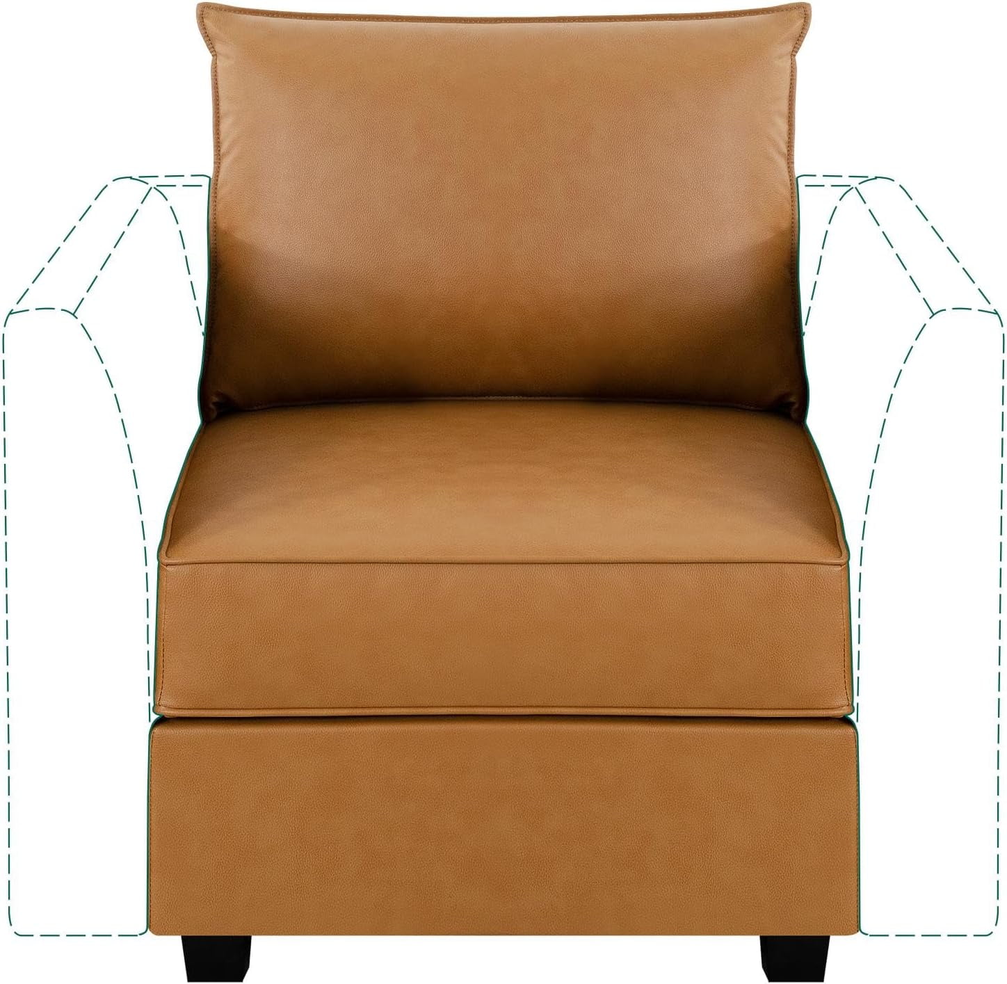 dgydbguuh Elizabeth Modern DIY Sofa Armrest Module for Modular ...