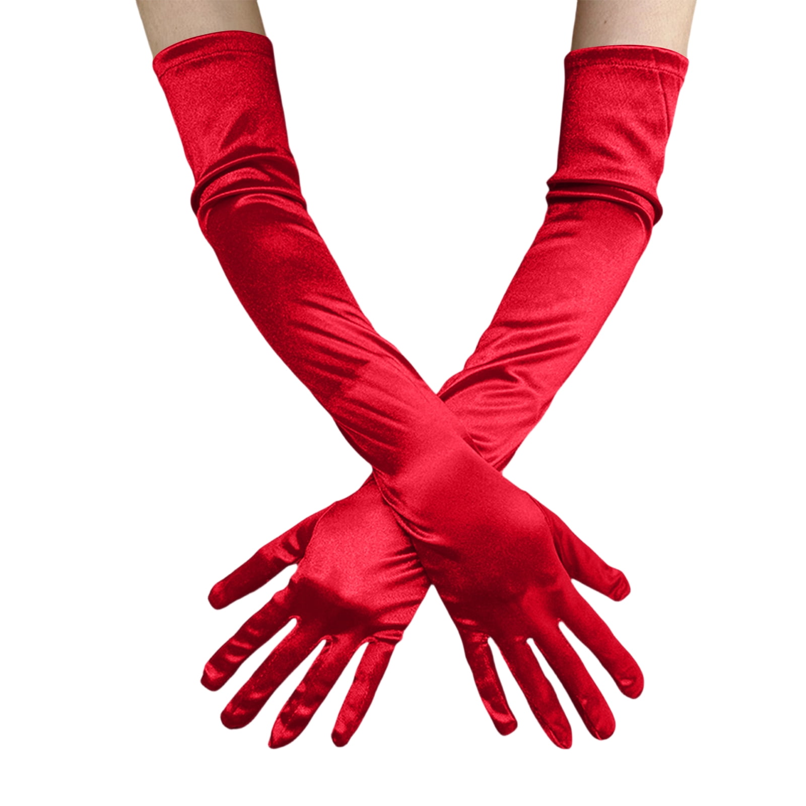 dgysar Bridal Opera Gloves, Elegant Extended Length for Wedding Dress ...