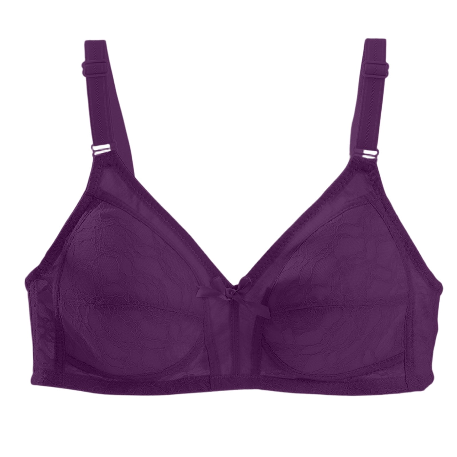 dgysar Elegant Plus Size Bra, All-Over Lace with Plunge Neckline ...