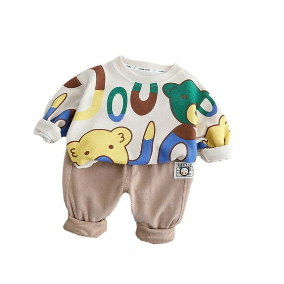 dgysar Girls &Boys Two Piece Set, Basic Long Sleeve Top and Jogger ...