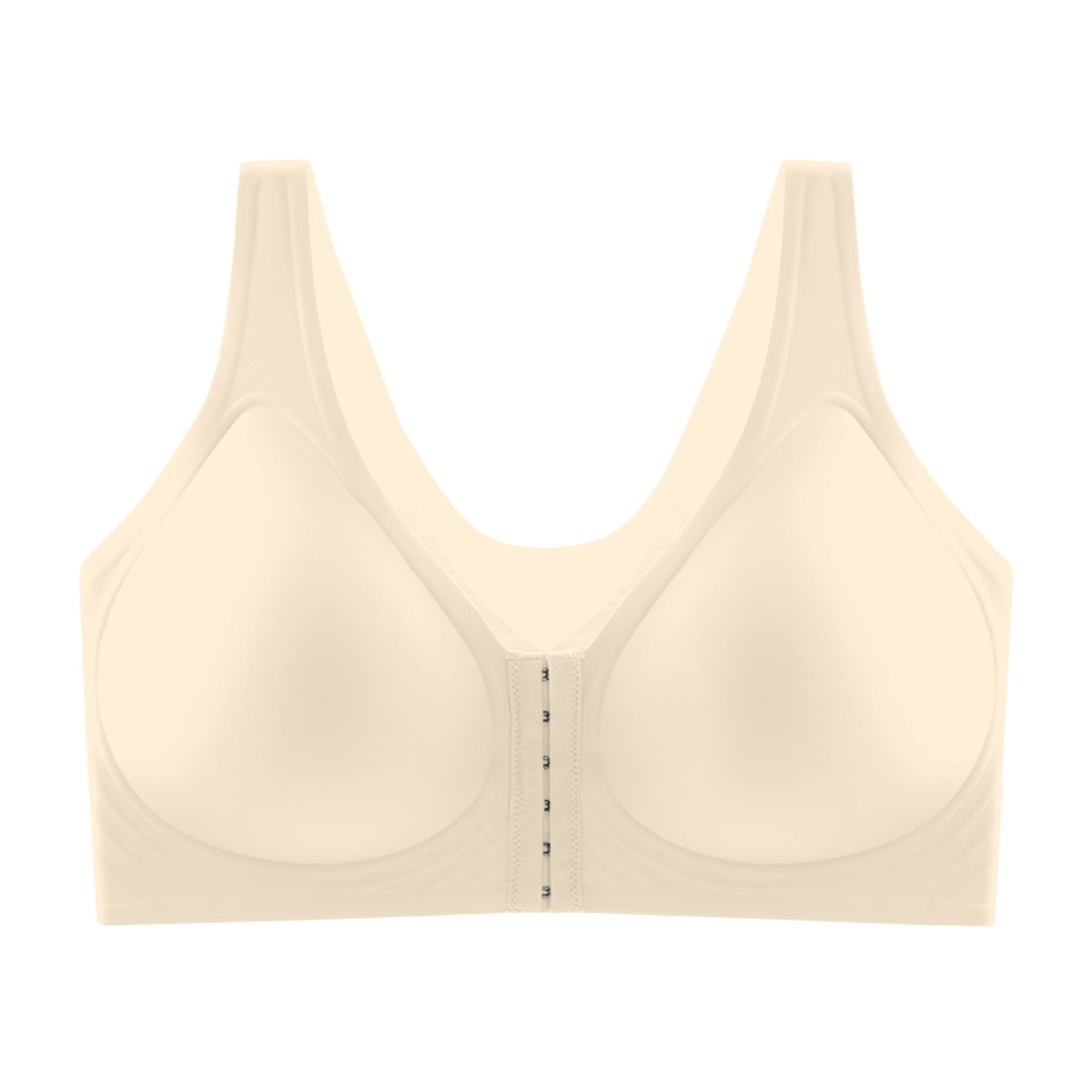 dgysar Plus Size Front Clasp Push-Up Bra, Smooth Seamless Cup for ...