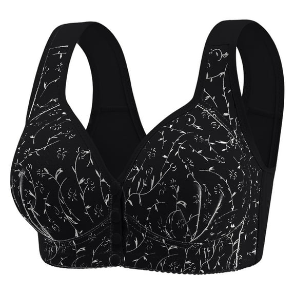 dgysar Plus Size Front Closure Bra, Wirefree Bralette in Sheer or Light ...