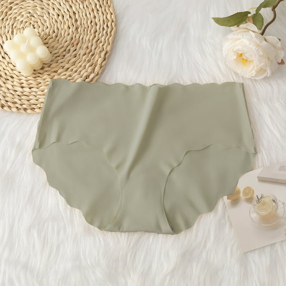 dgysar Plus Size Icy Silk No Show Panties, Thin & Breathable for Hot ...