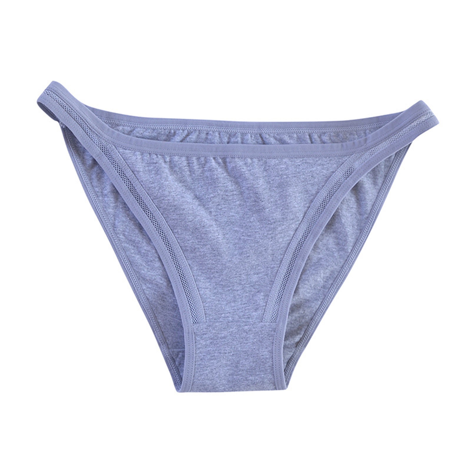 dgysar Plus Size Low Rise Briefs, Solid Color Simple & Sexy Panties ...