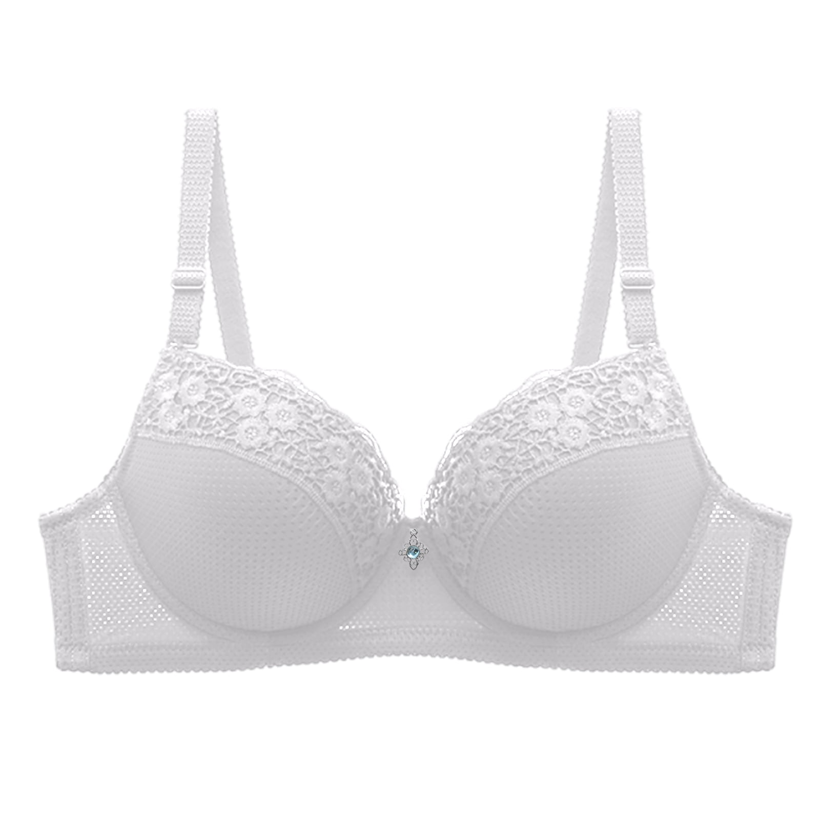 dgysar Plus Size Underwire Push-Up Bra, Breathable Mesh Panels for ...