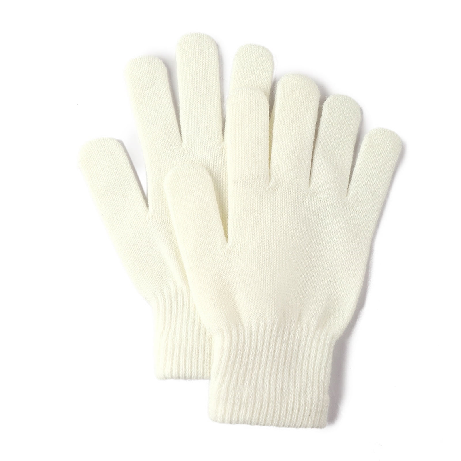 dgysar Unisex Thermal Knit Gloves, Solid Color Winter Gloves for Men ...