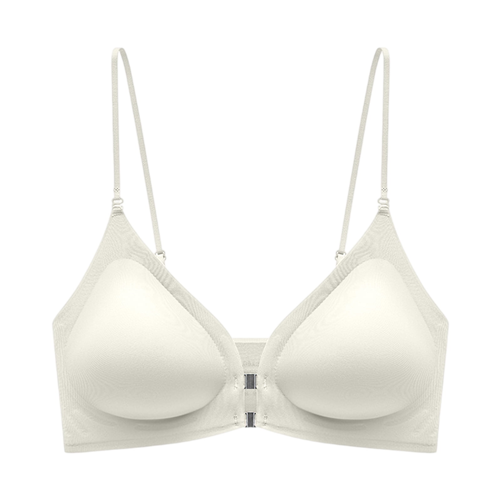 dgysar Women's Bra Front Clasp Push-Up Back Bra Cross Halter Neck ...