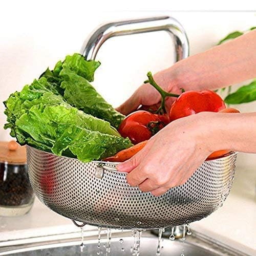 dhavl Stainless Steel Wire Mesh Filter Colander Mesh Basket Strainer ...