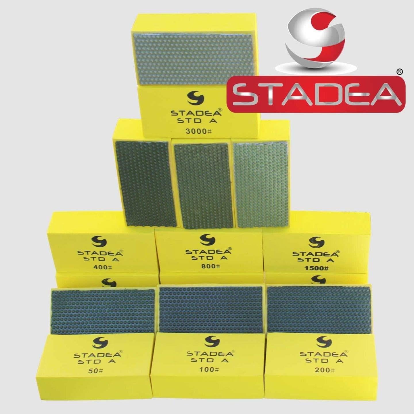 diamond sanding blocks hand pads : Grit 200 (Glass, Marble, Stone ...