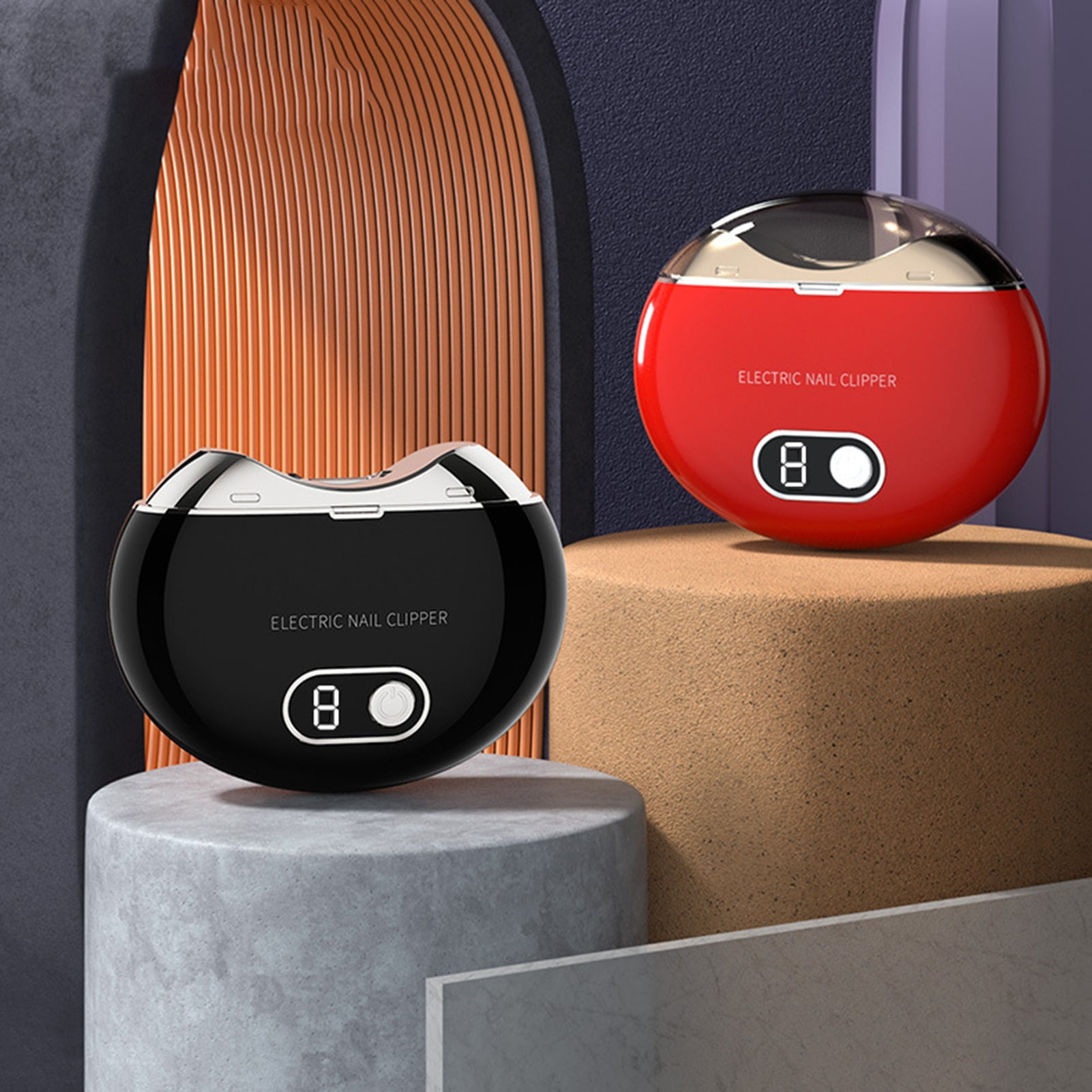 dianhelloya 1 Set Automatic Electric Nail Clipper Nail Polisher Safety ...