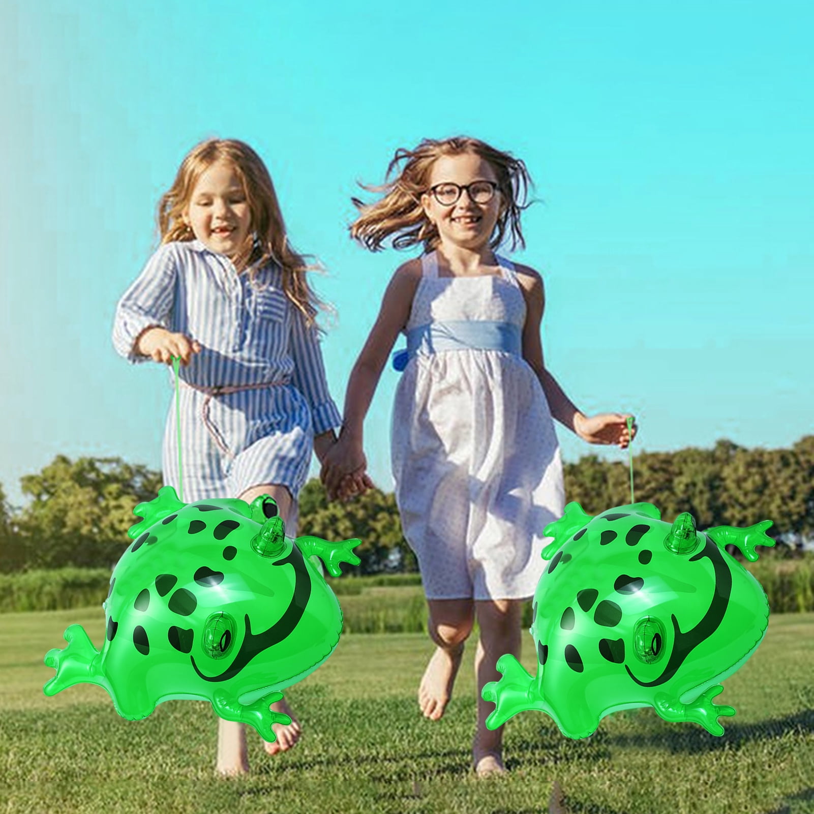 dianhelloya 1 Set Frog Inflatable Toy Eye-Catching Lovely Creative ...