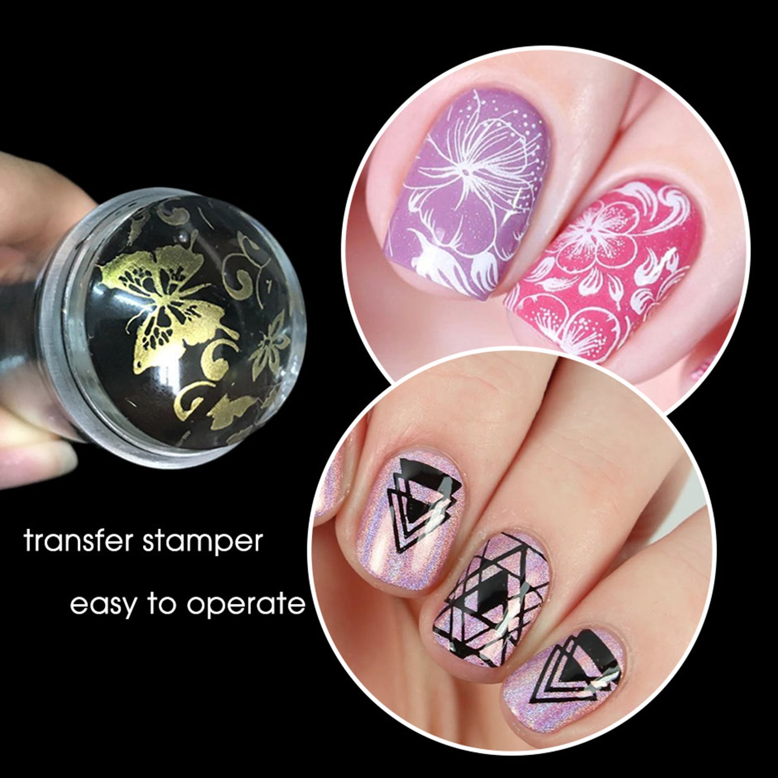 dianhelloya 1 Set Nail Art Stamper High Durability Smooth Surface ...