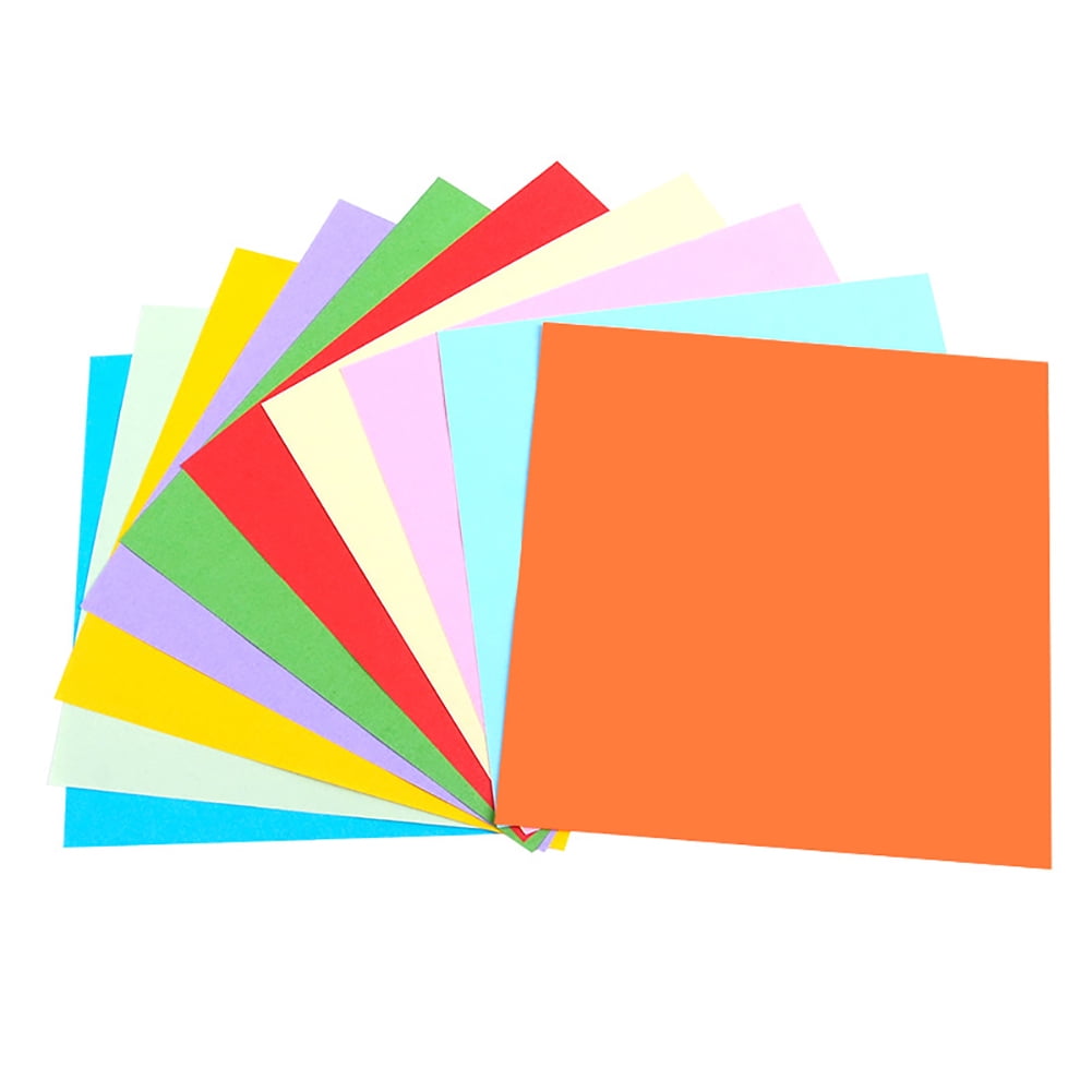 dianhelloya 100Pcs Square Origami Paper Double Sided Coloured DIY ...