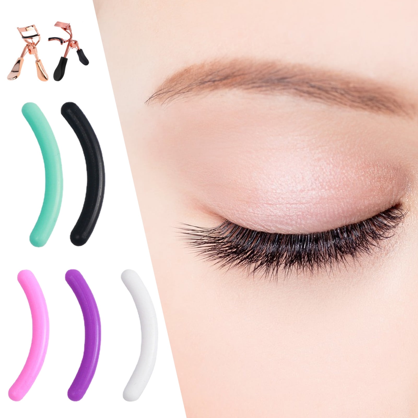 dianhelloya 30Pcs/Box Eyelash Curler Pad High Elastic Soft Curved ...