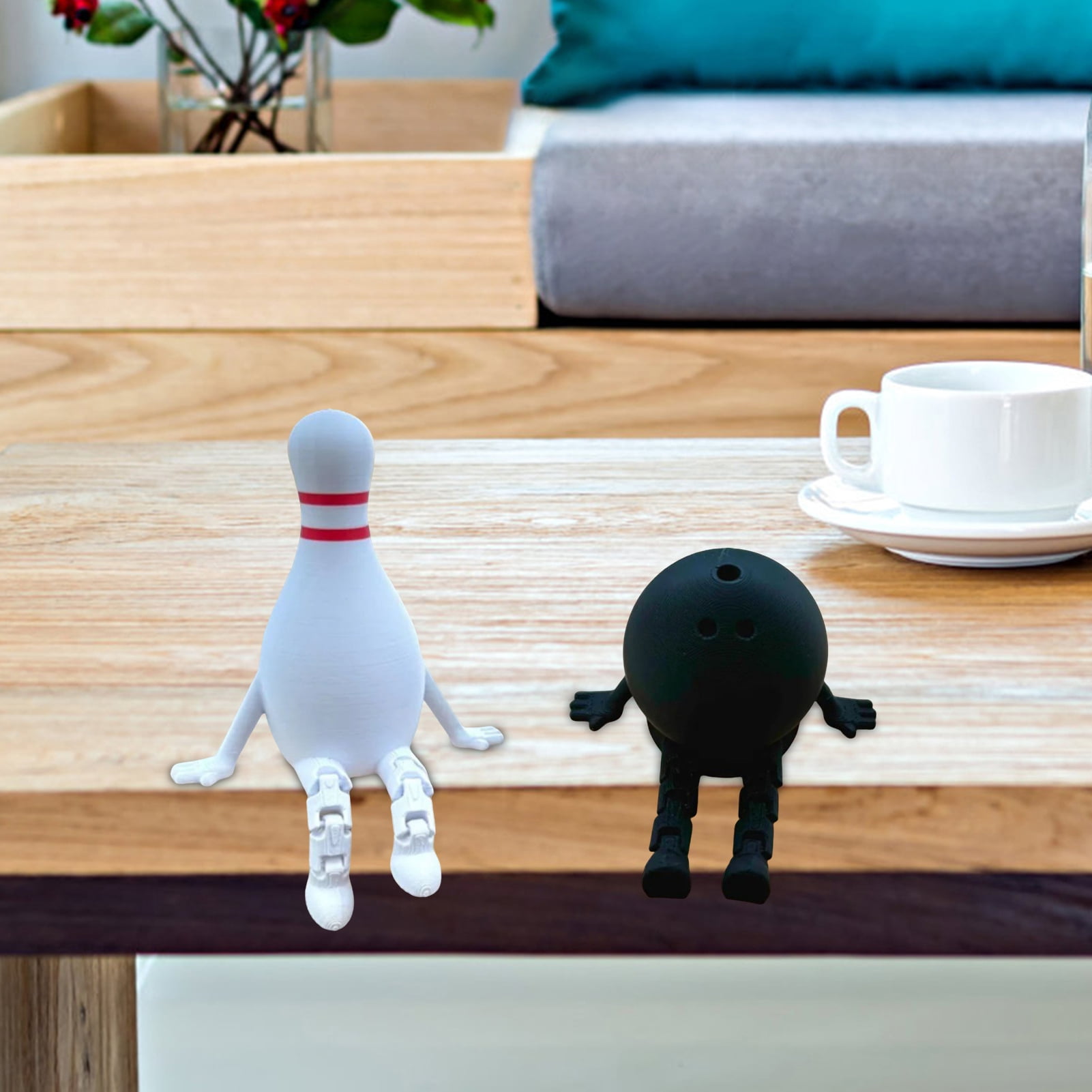 dianhelloya 3D Printed Bowling Buddy Ornament with Articulated Legs ...