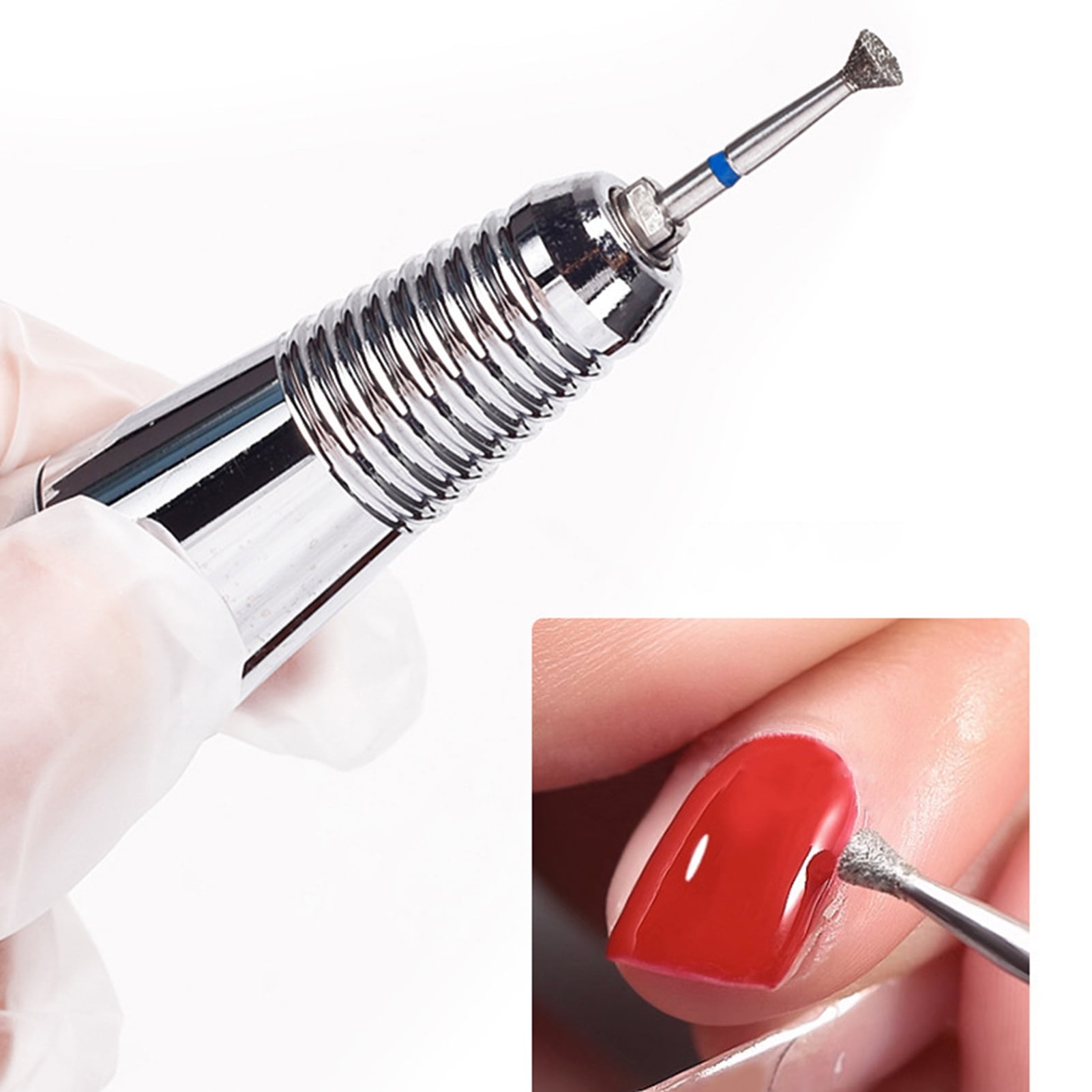 dianhelloya 7Pcs Nail Drill Bits Set Assorted Size Heavy Duty Emery ...
