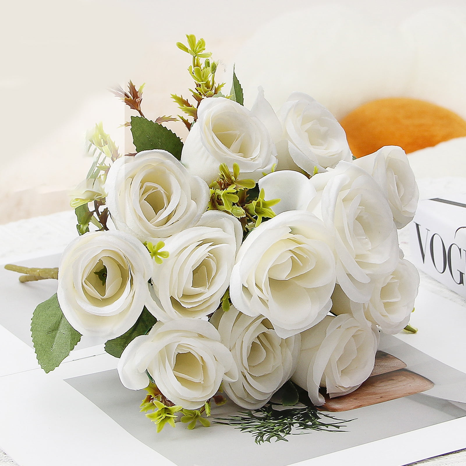 dianhelloya Artificial Flower Good Detail Realistic No Wither No ...