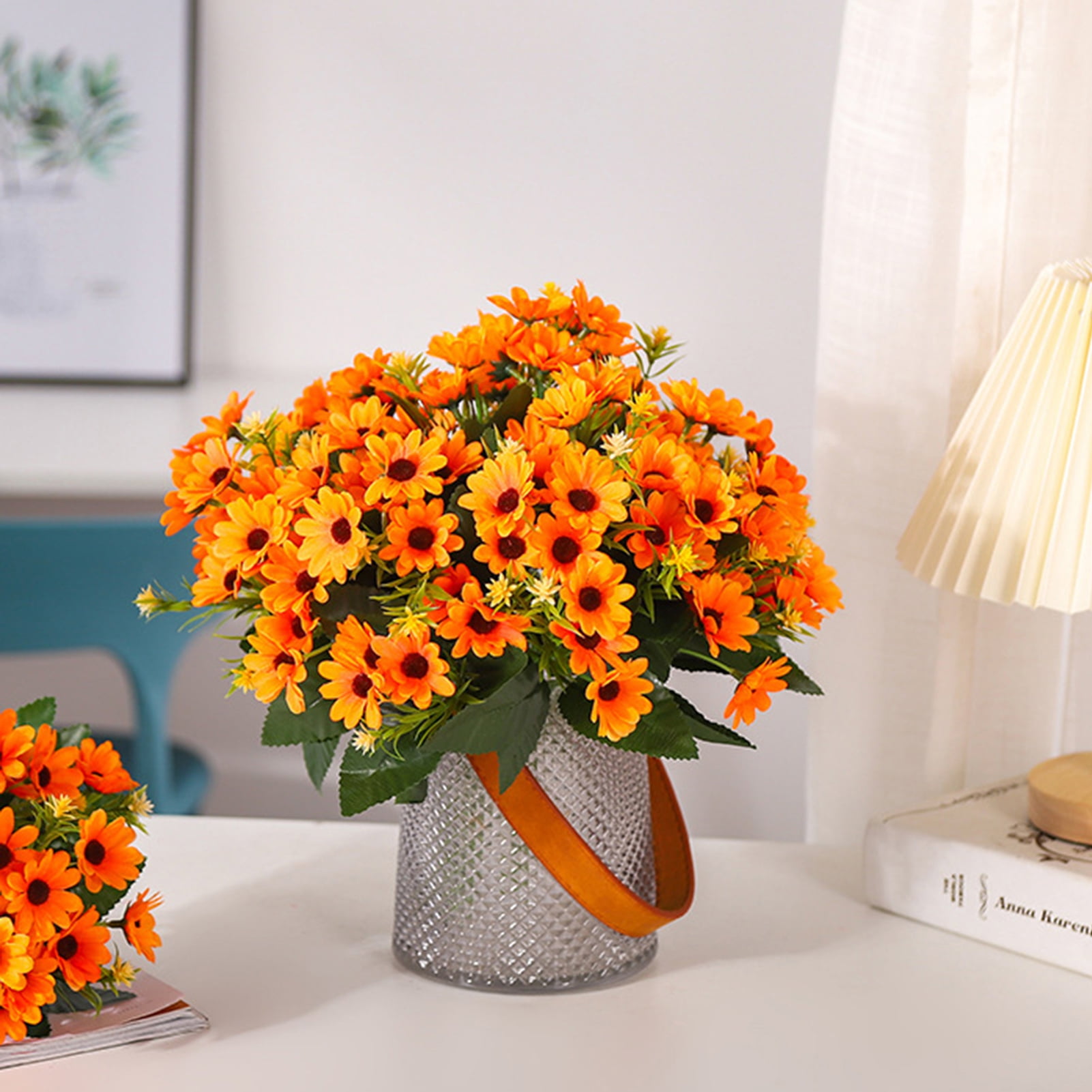 dianhelloya Artificial Flower Good Detail Realistic No Wither No ...