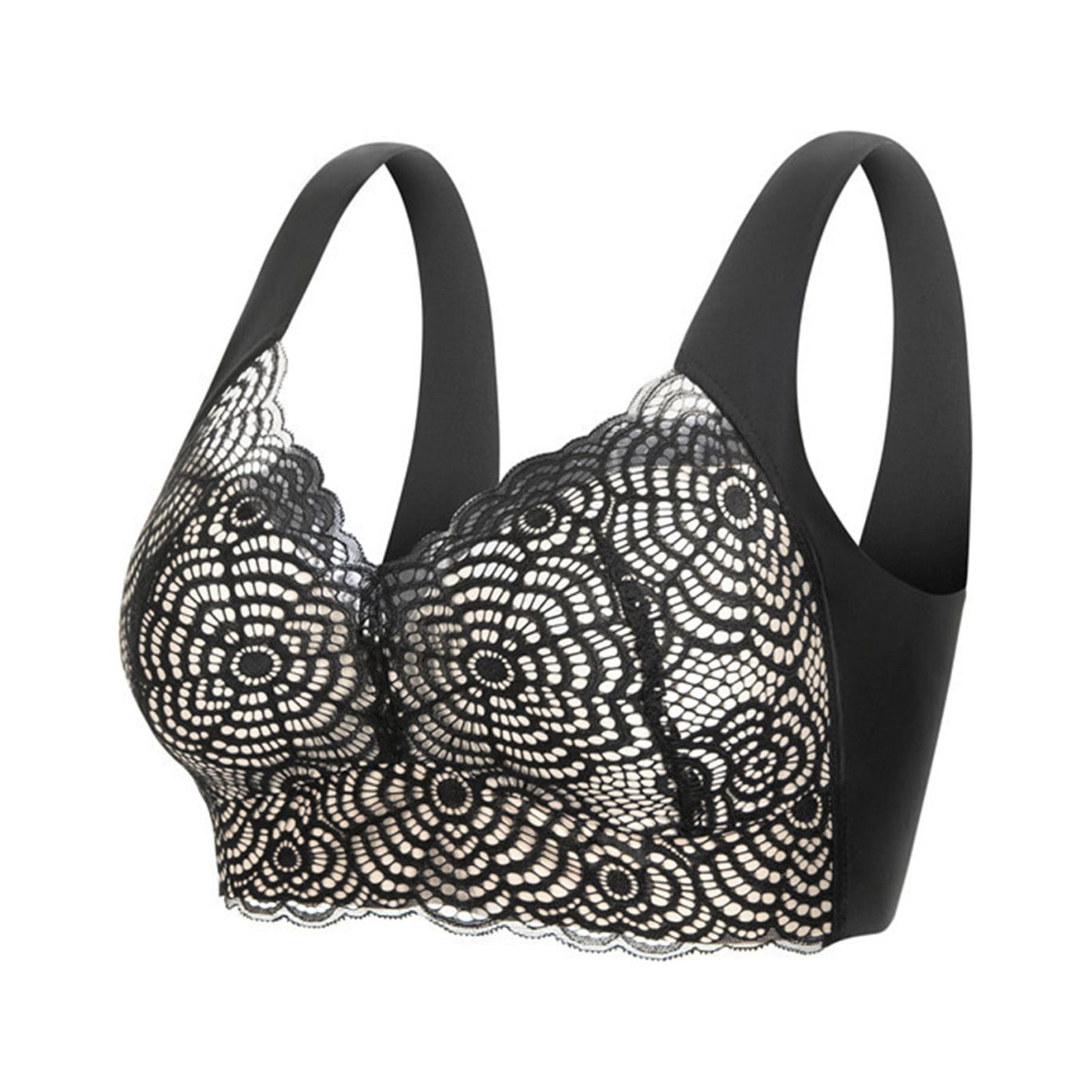 dianhelloya Bras for Women Seamless Pads Wire Free Beauty Back Lady Bra ...