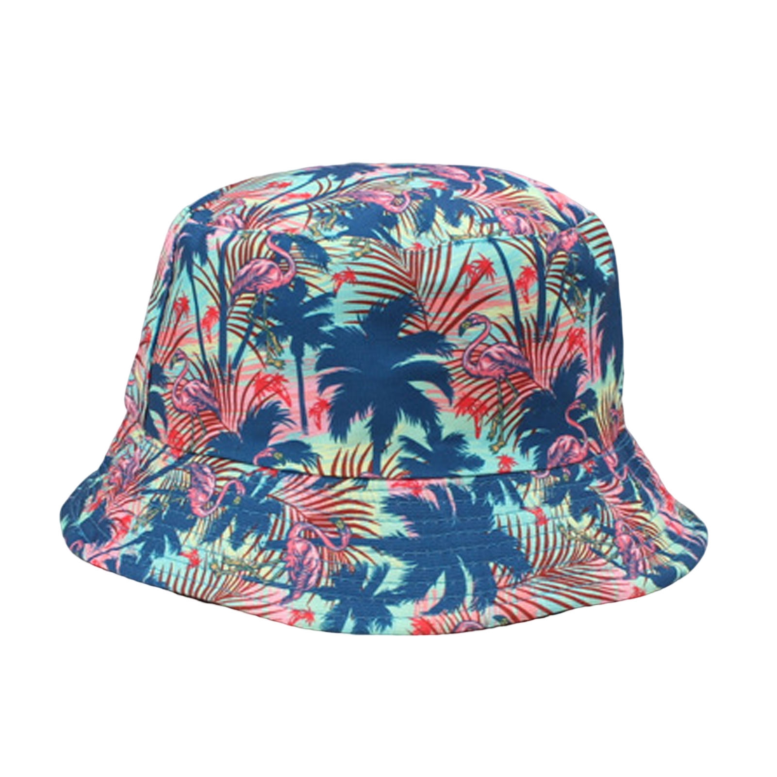 dianhelloya Bucket Hats Summer Fisherman Hat Floral Print Deep Double ...