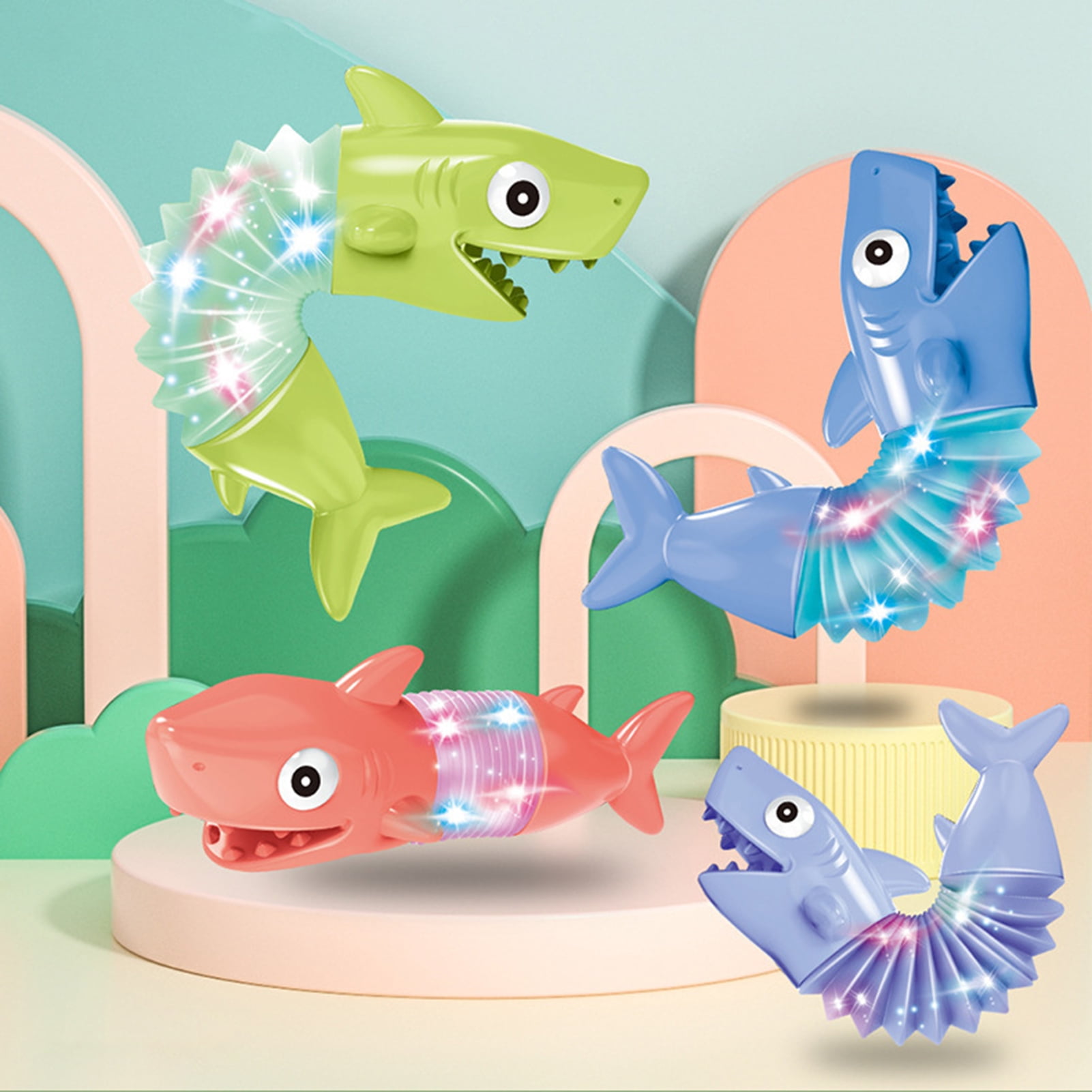 dianhelloya Dinosaur Telescopic Tube Toy Free Transformation Fun ...