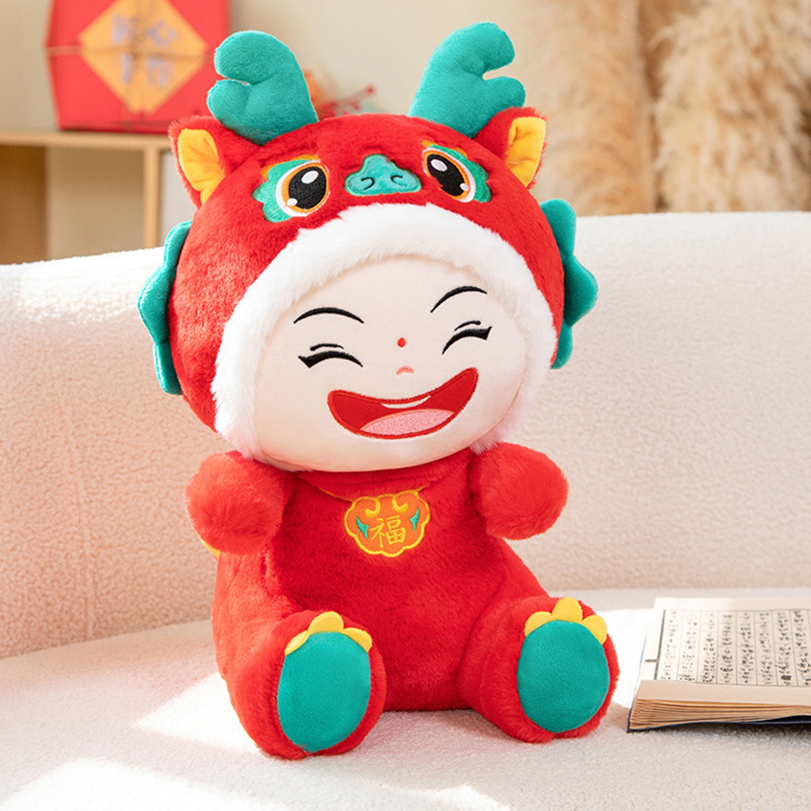 dianhelloya Dragon Plush Chinese New Year Dragon Decoration Chinese ...