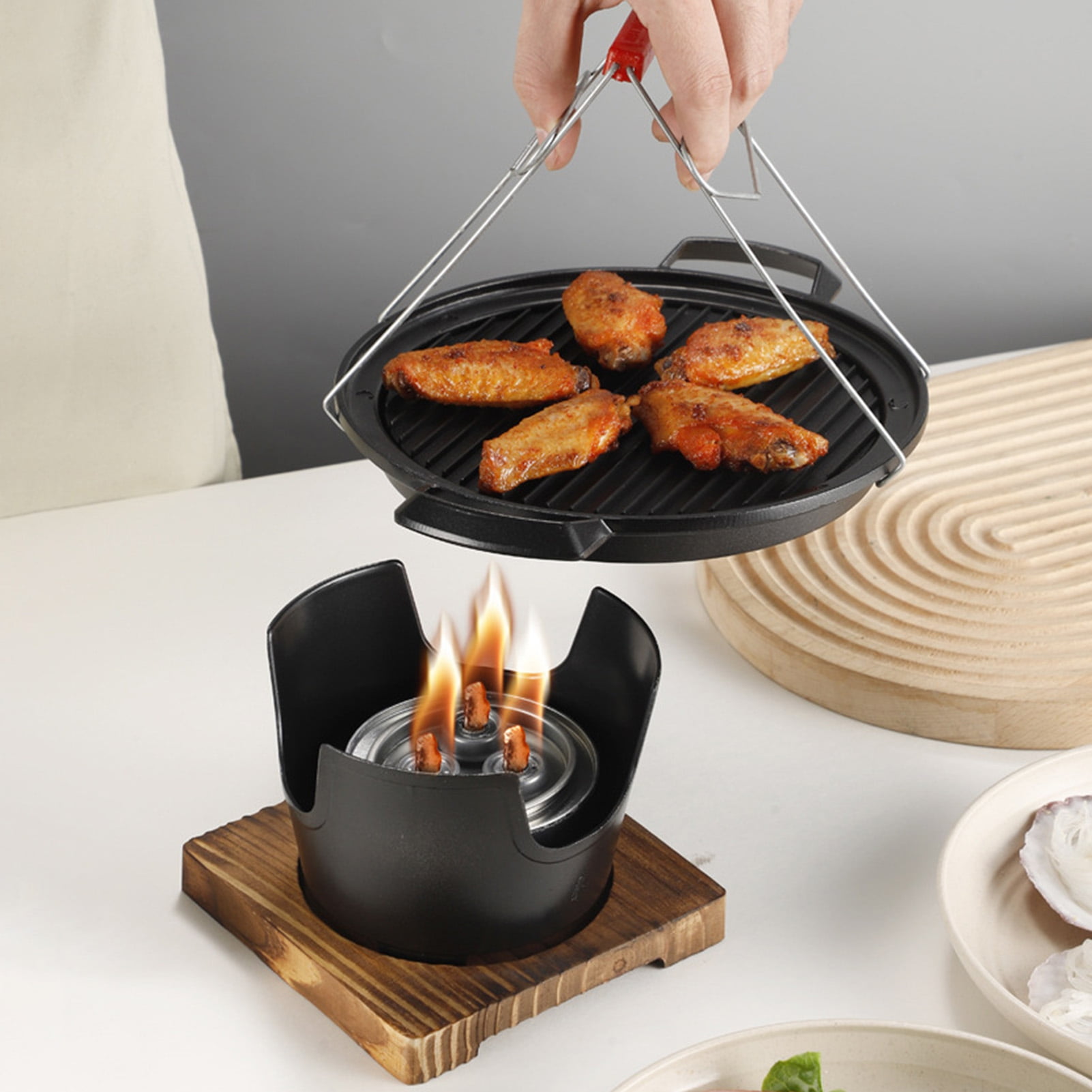 dianhelloya Portable Japanese Single Oven Mini BBQ Alcohol Stove Grill ...