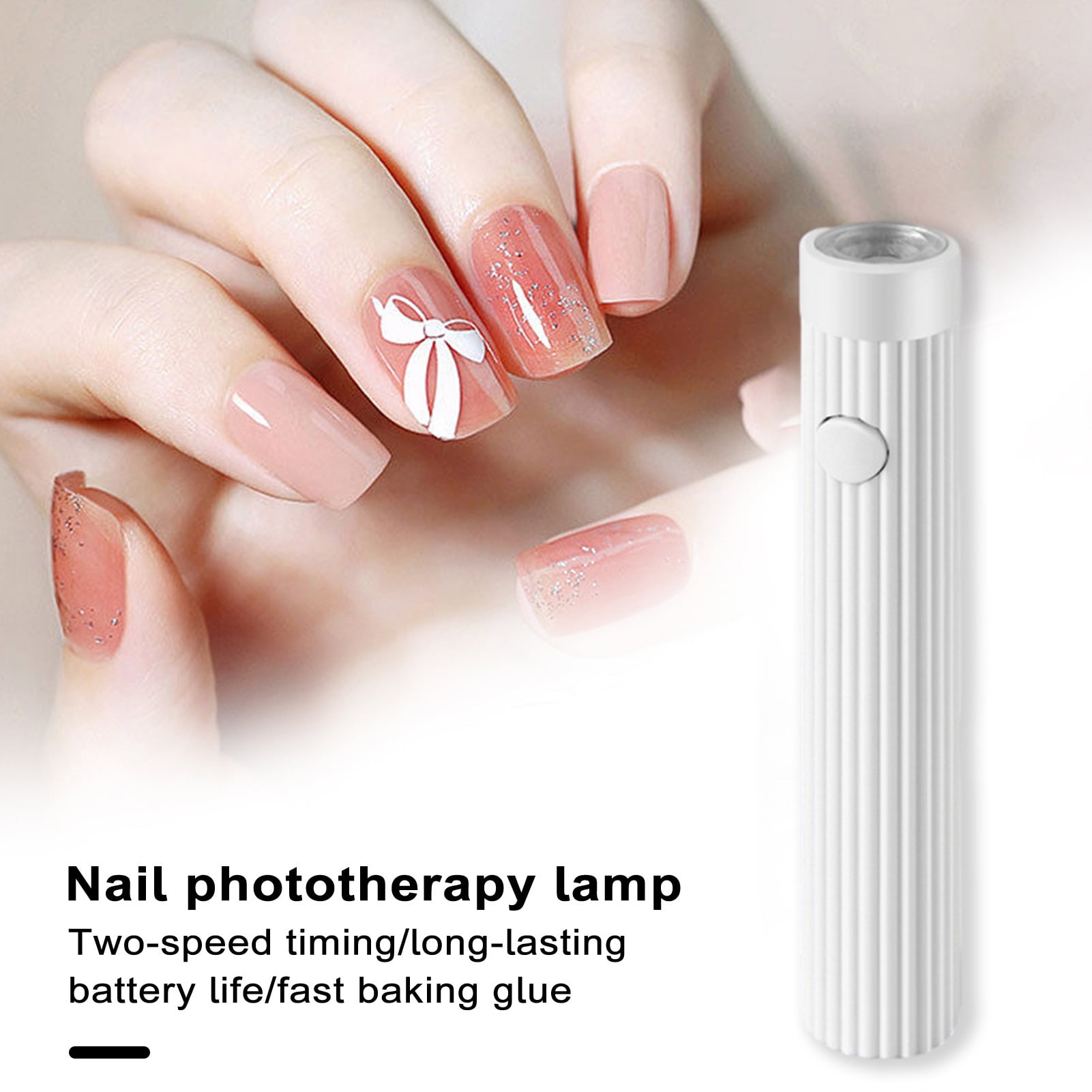 dianhelloya Portable UV Nail Lamp Quick Dry All Gel Polish USB Charging ...