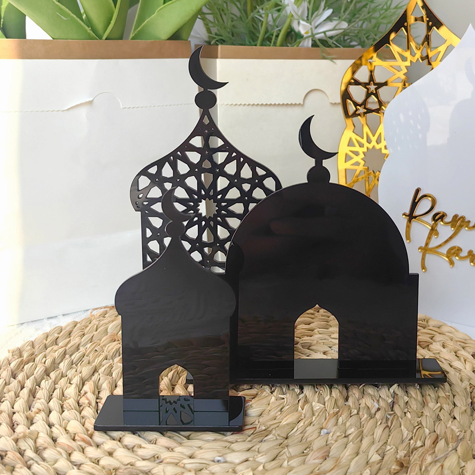 dianhelloya Premium Acrylic Ramadan Table Sign - Eid Mubarak ...
