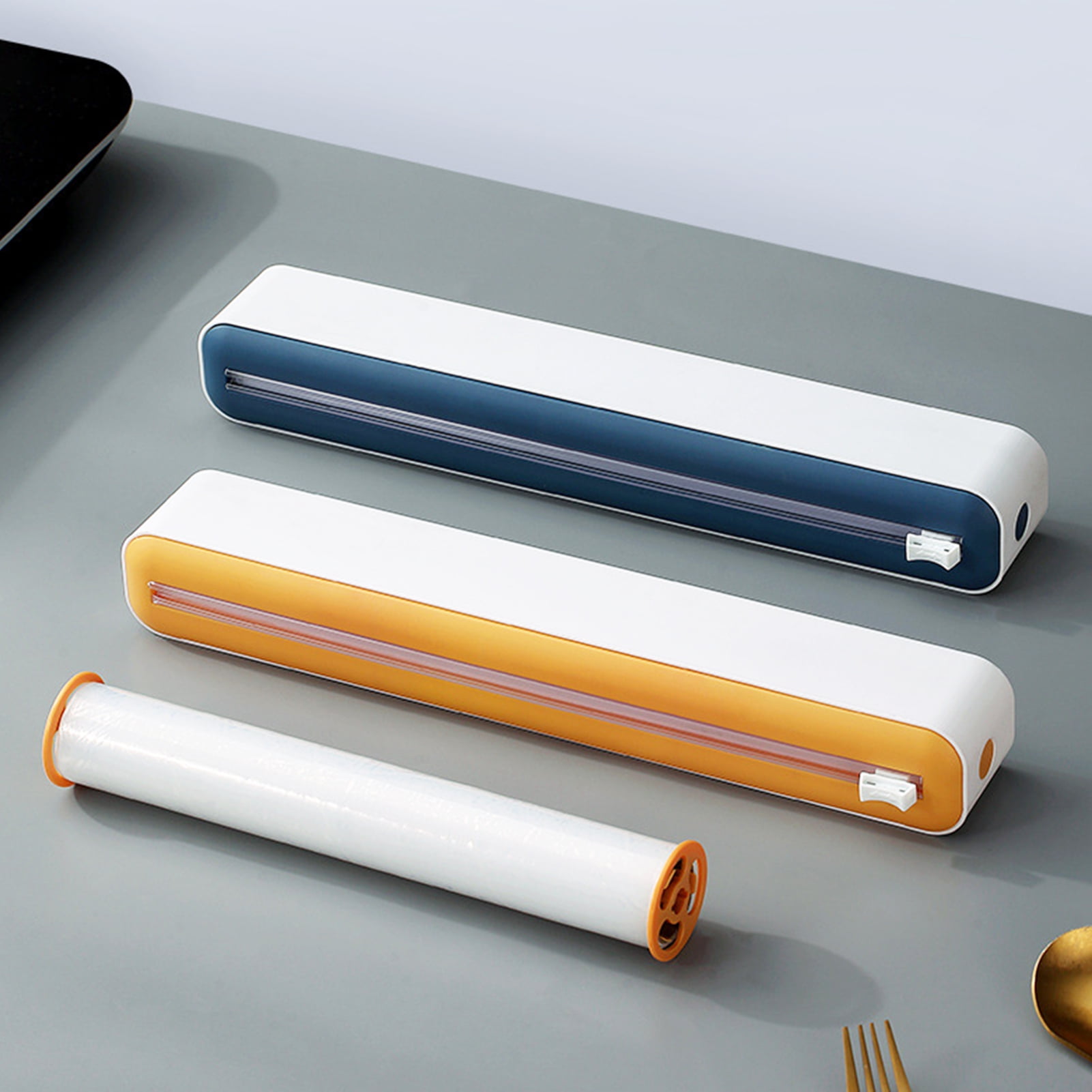 dianhelloya Revolutionary Plastic Wrap Cutter with Slider Cutting ...