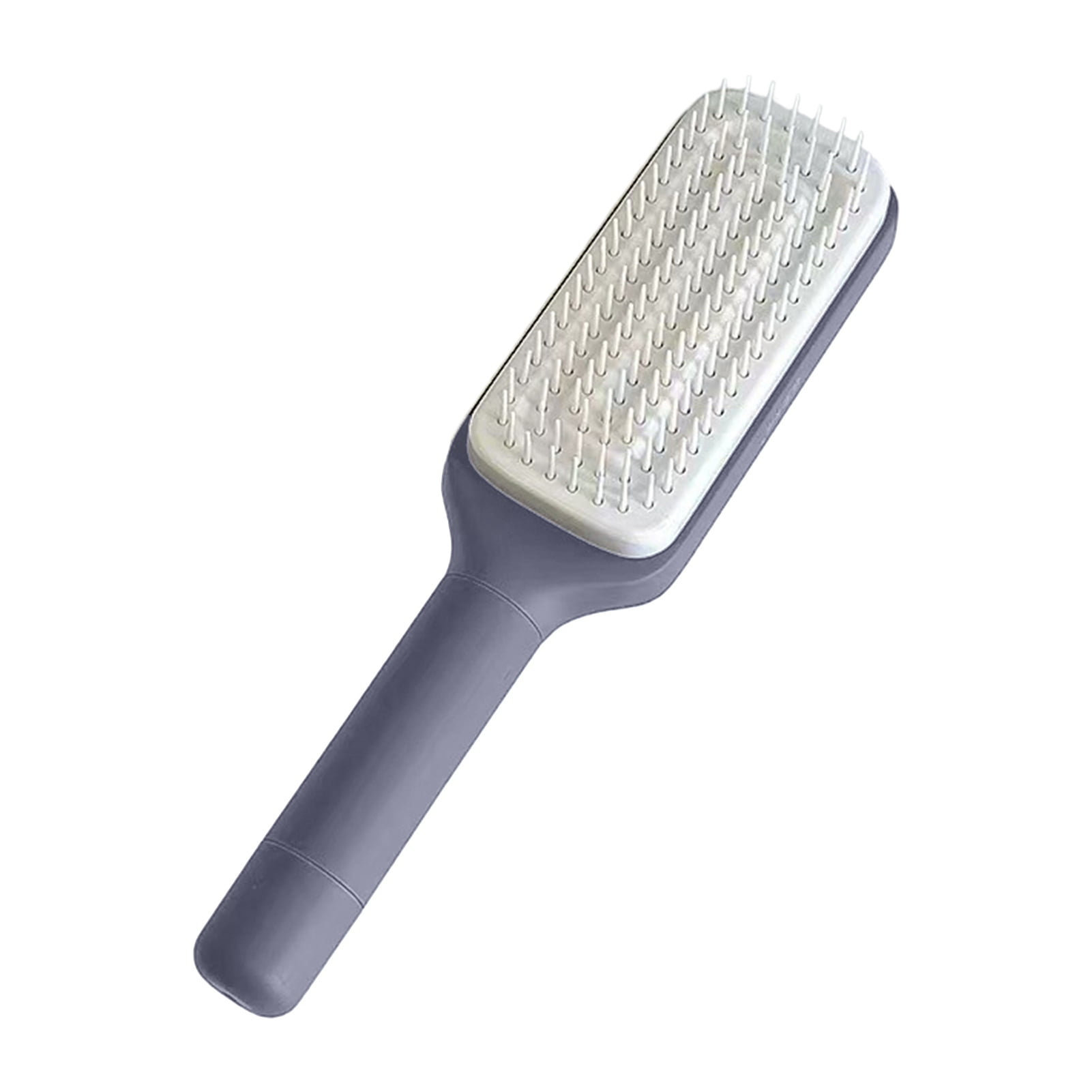 dianhelloya Rotating Comb Massage Comb One-key Self Hair Brush with ...