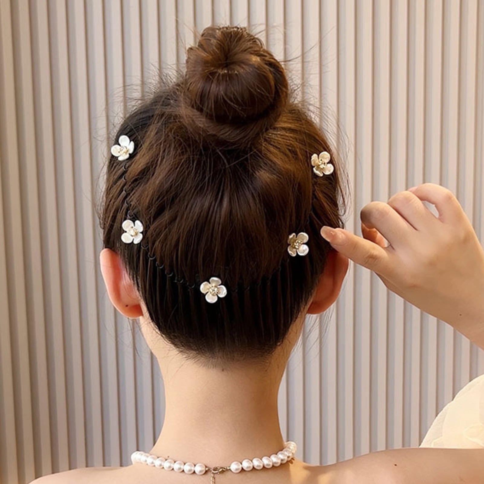 dianhelloya U-Shape Hair Finishing Fixer Wavy Comb U Pin Hair Clip ...